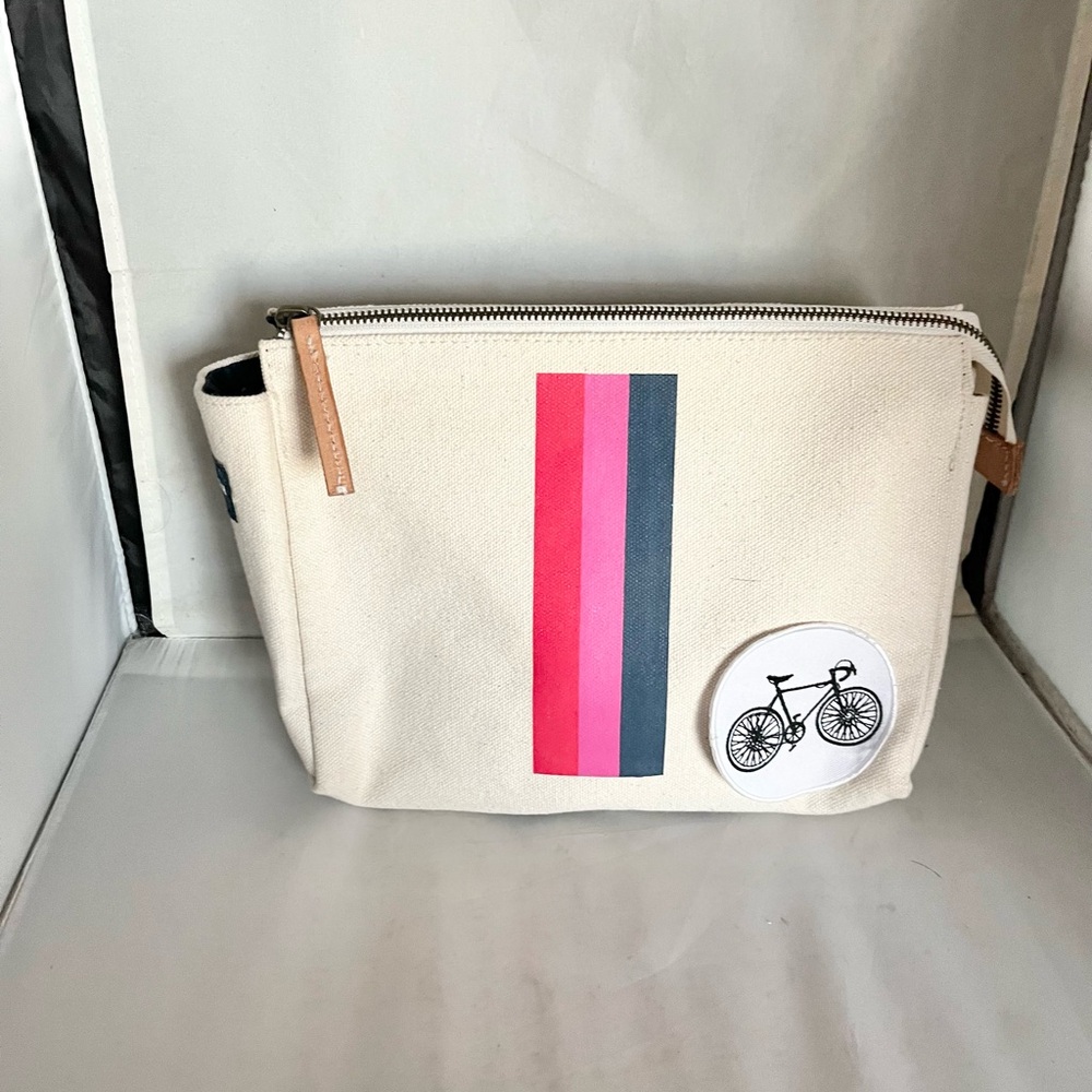 Rare! Parker Thatcher Zip Up Cosmetics Pouch - Gem